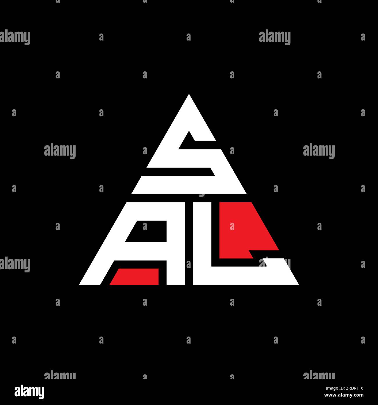 SAL triangle letter logo design with triangle shape. SAL triangle logo ...
