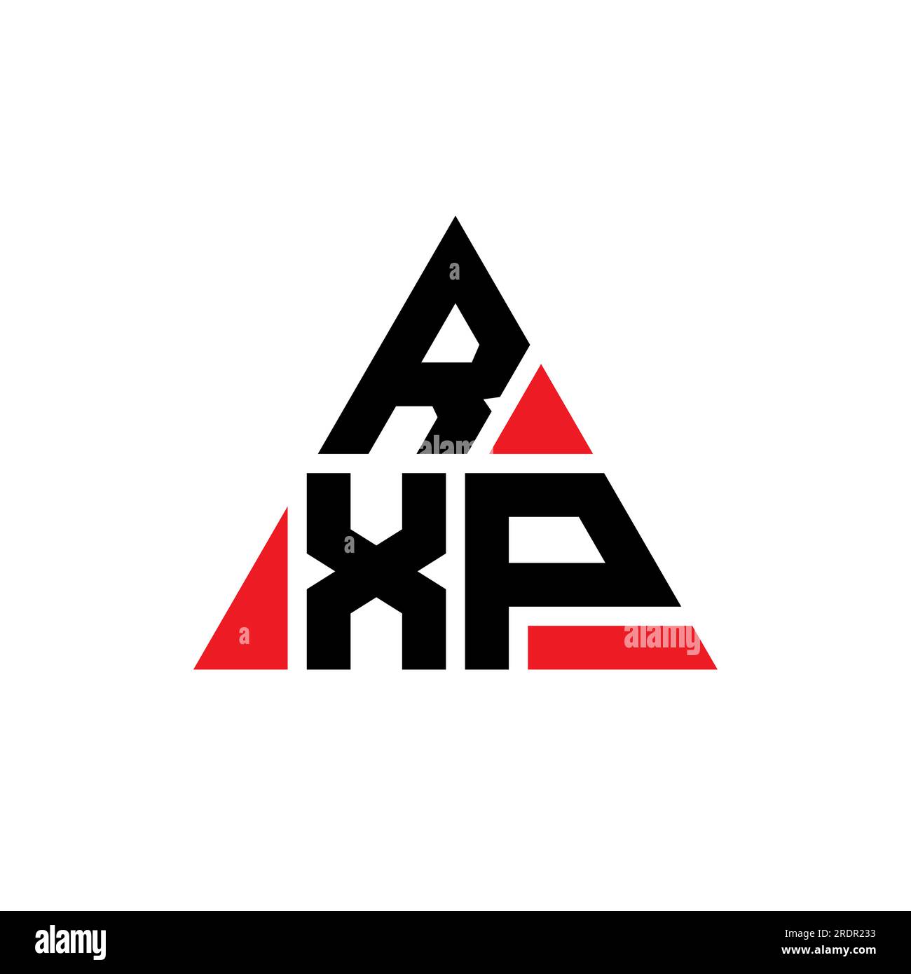RXP triangle letter logo design with triangle shape. RXP triangle logo ...
