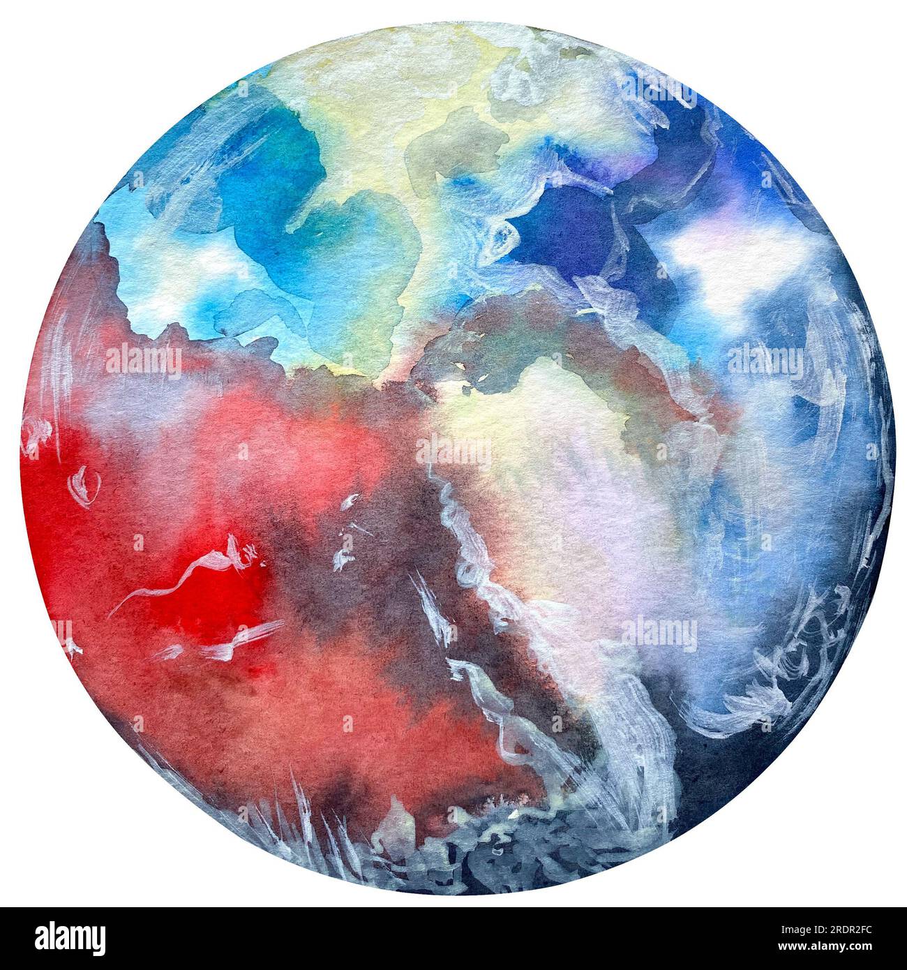 Planets of the Solar System watercolour poster set. Set of watercolor ...