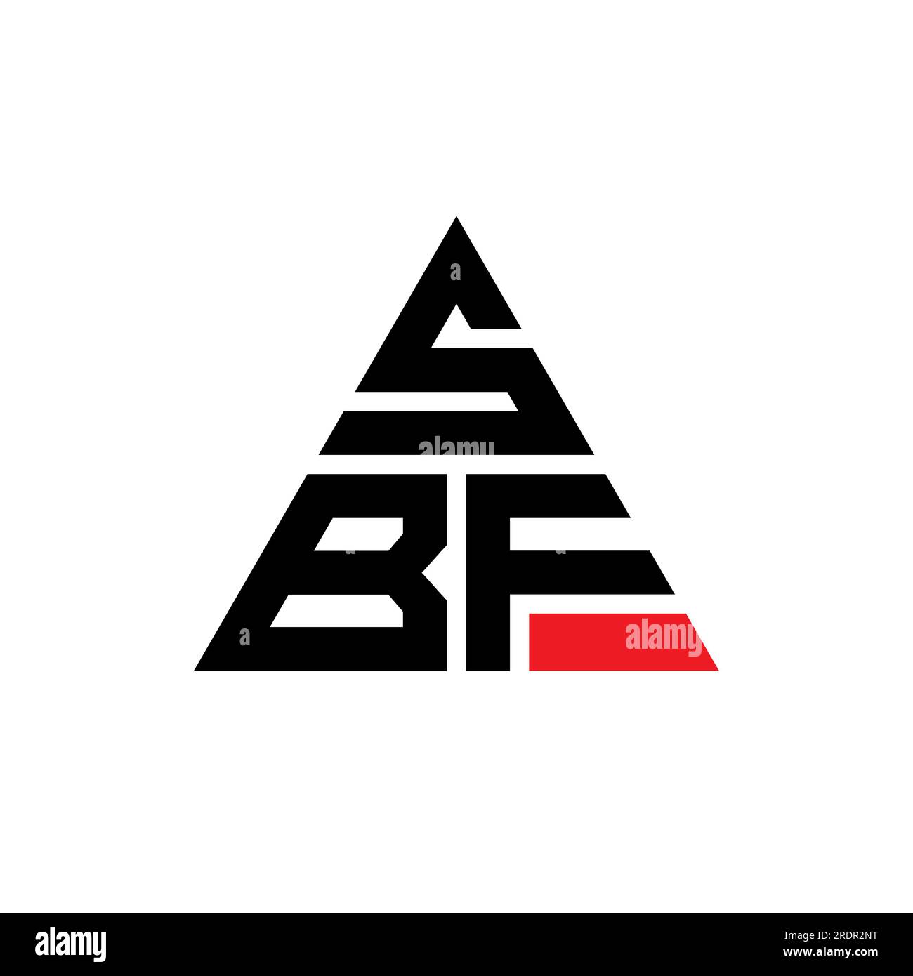 SBF triangle letter logo design with triangle shape. SBF triangle logo ...