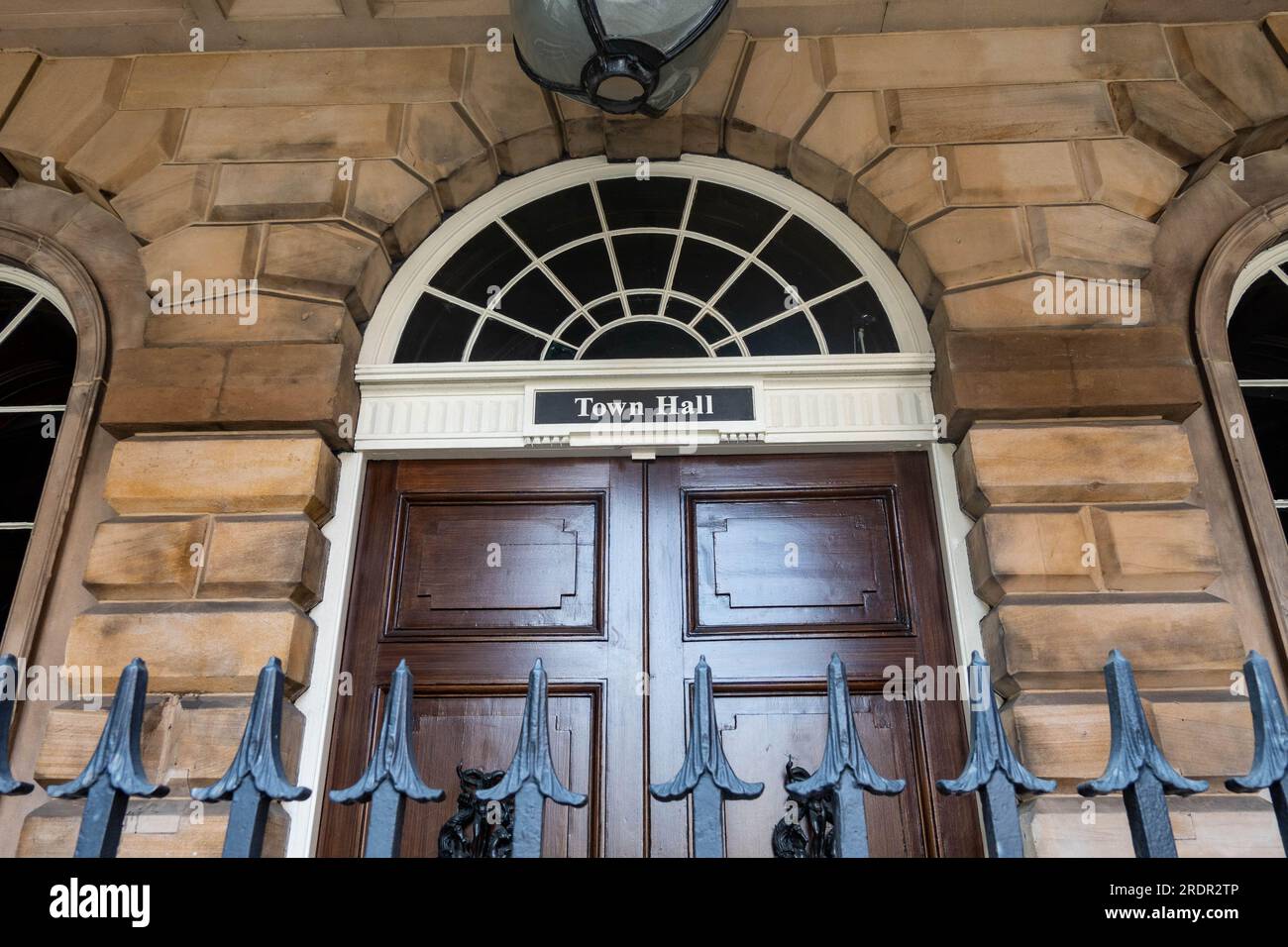 front entrance to Town Hall Liverpool Stock Photo - Alamy
