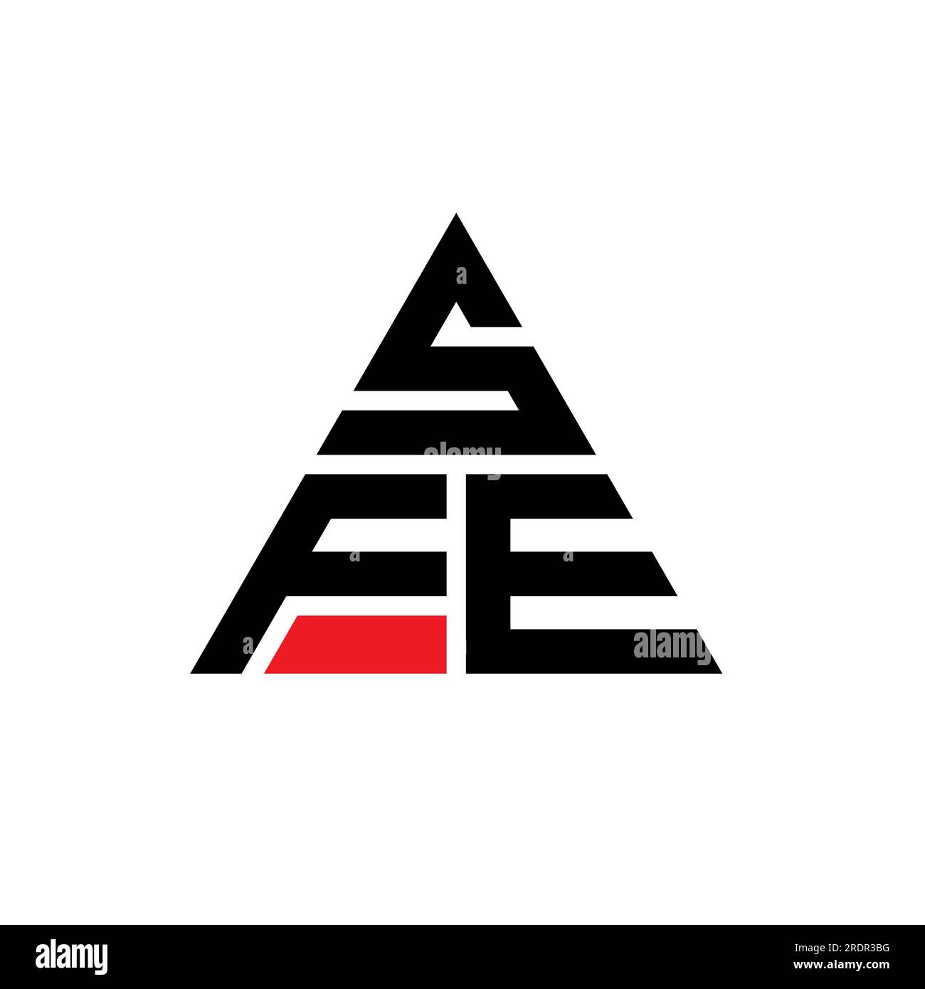 SFE triangle letter logo design with triangle shape. SFE triangle logo ...