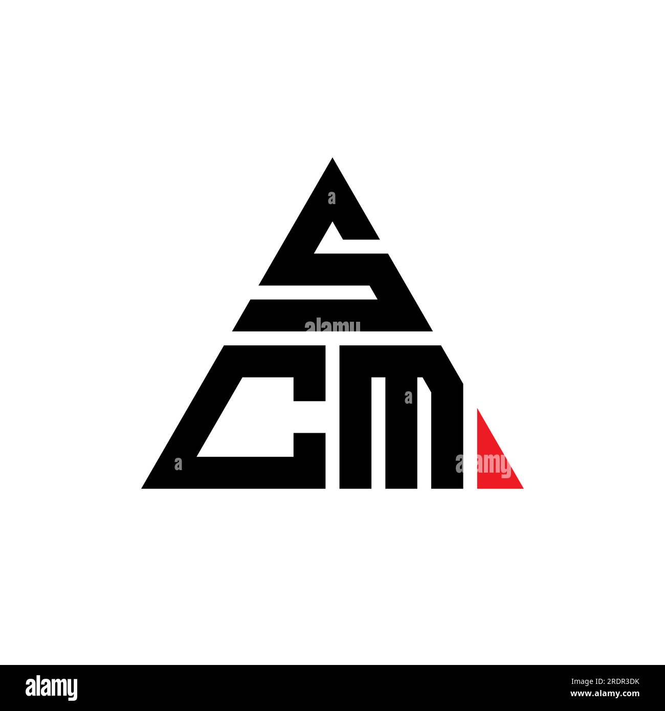 Scm Triangle Letter Logo Design With Triangle Shape Scm Triangle Logo