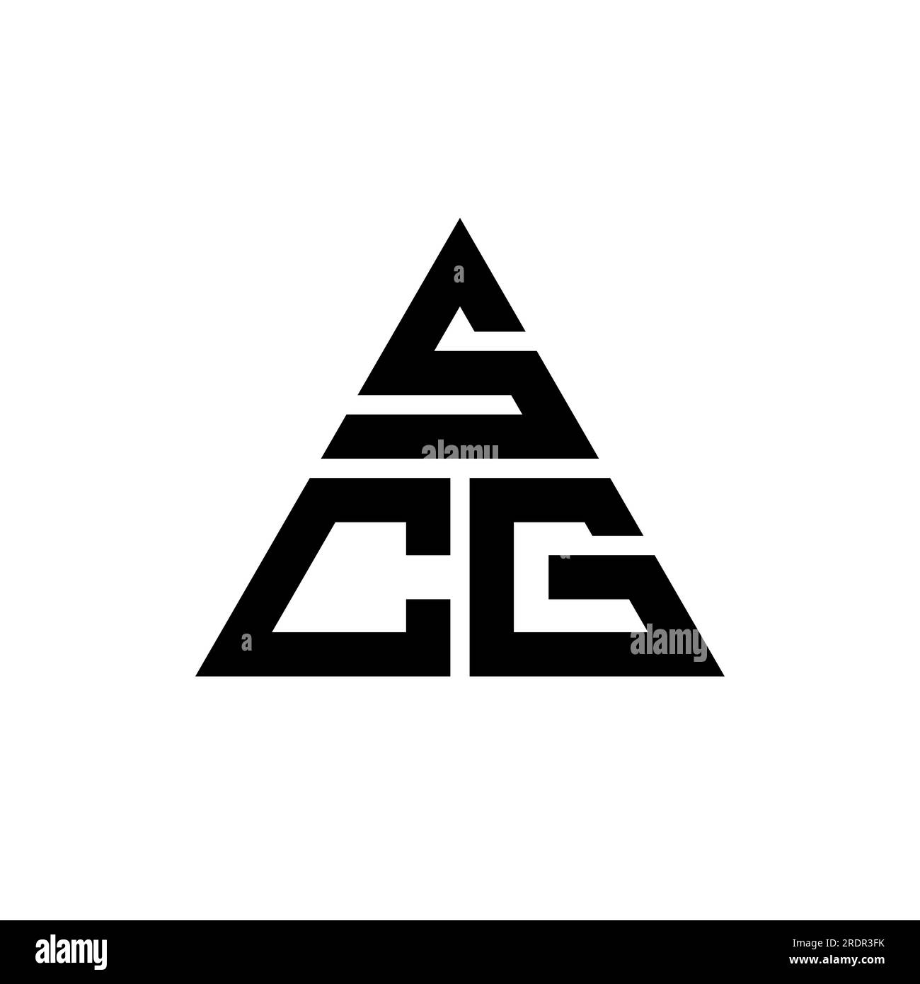 SCG triangle letter logo design with triangle shape. SCG triangle logo ...