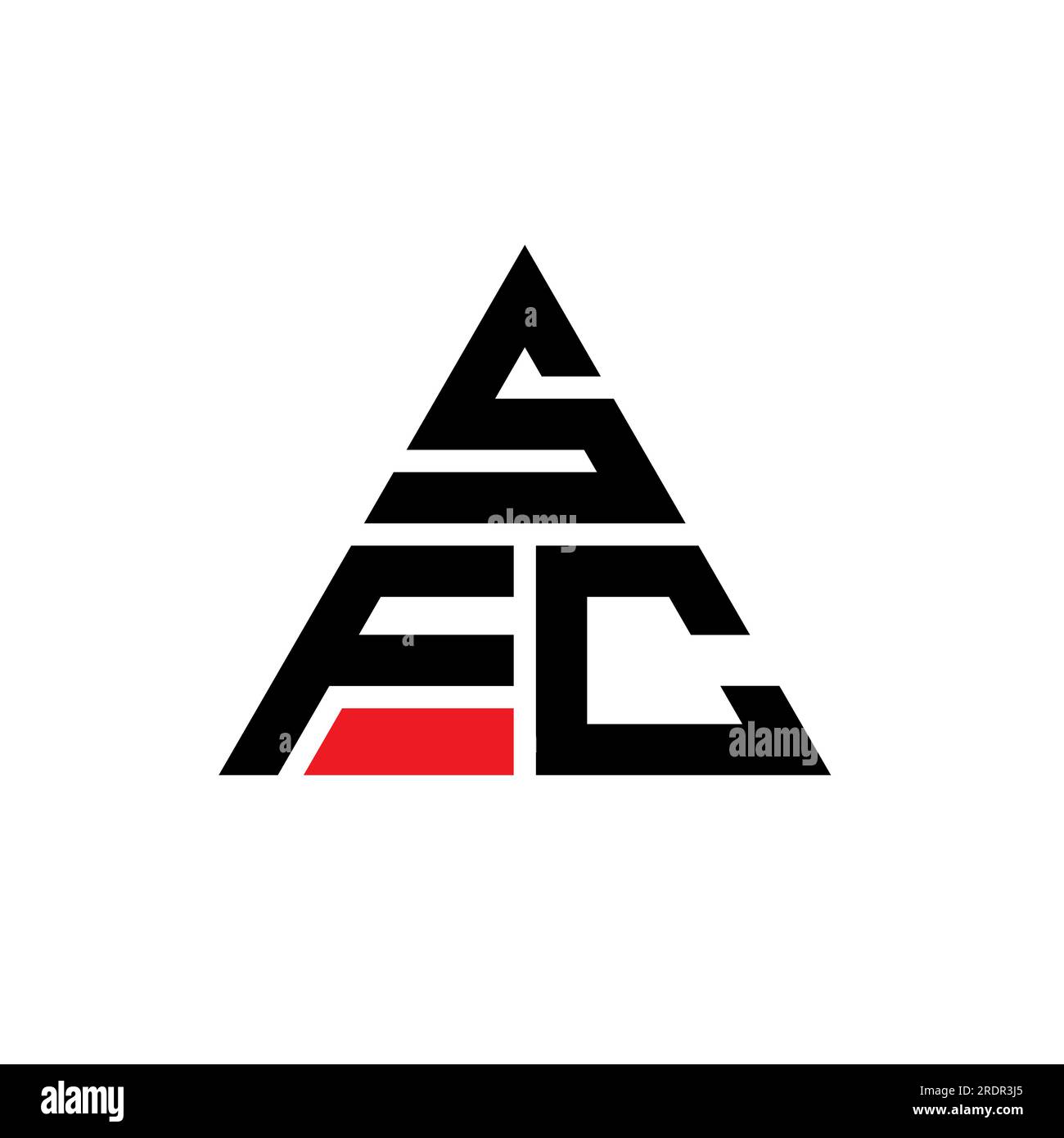 SFC triangle letter logo design with triangle shape. SFC triangle logo ...