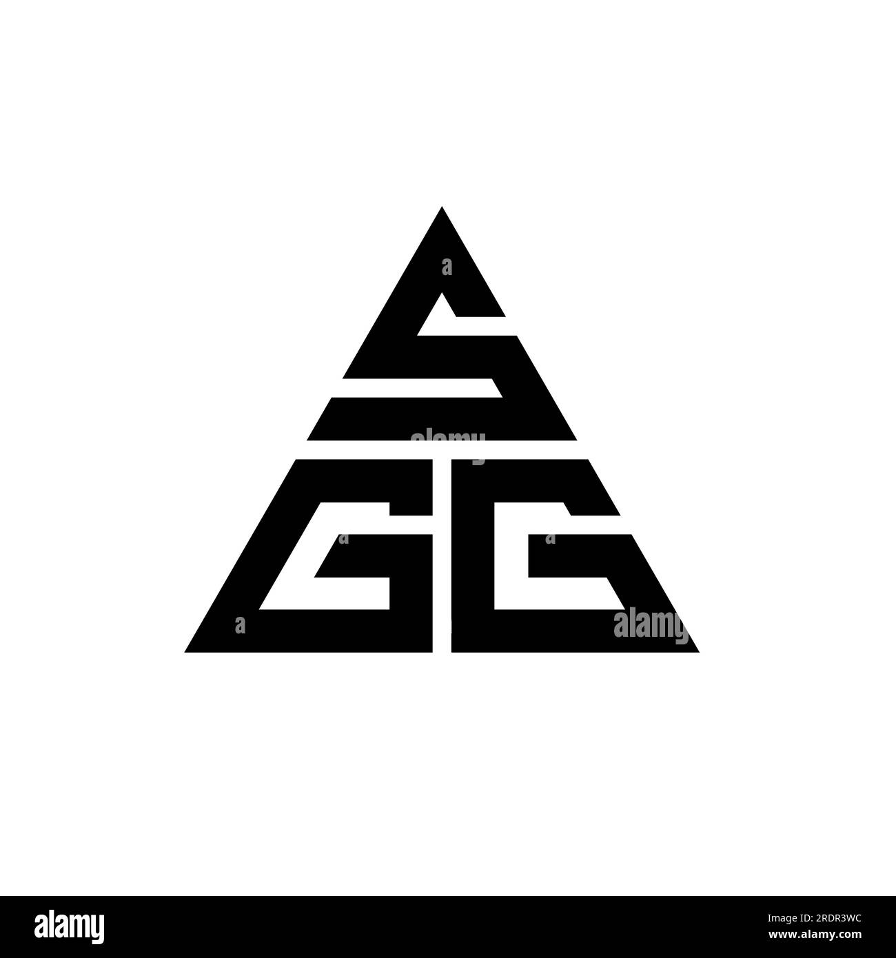 SGG triangle letter logo design with triangle shape. SGG triangle logo design monogram. SGG ...