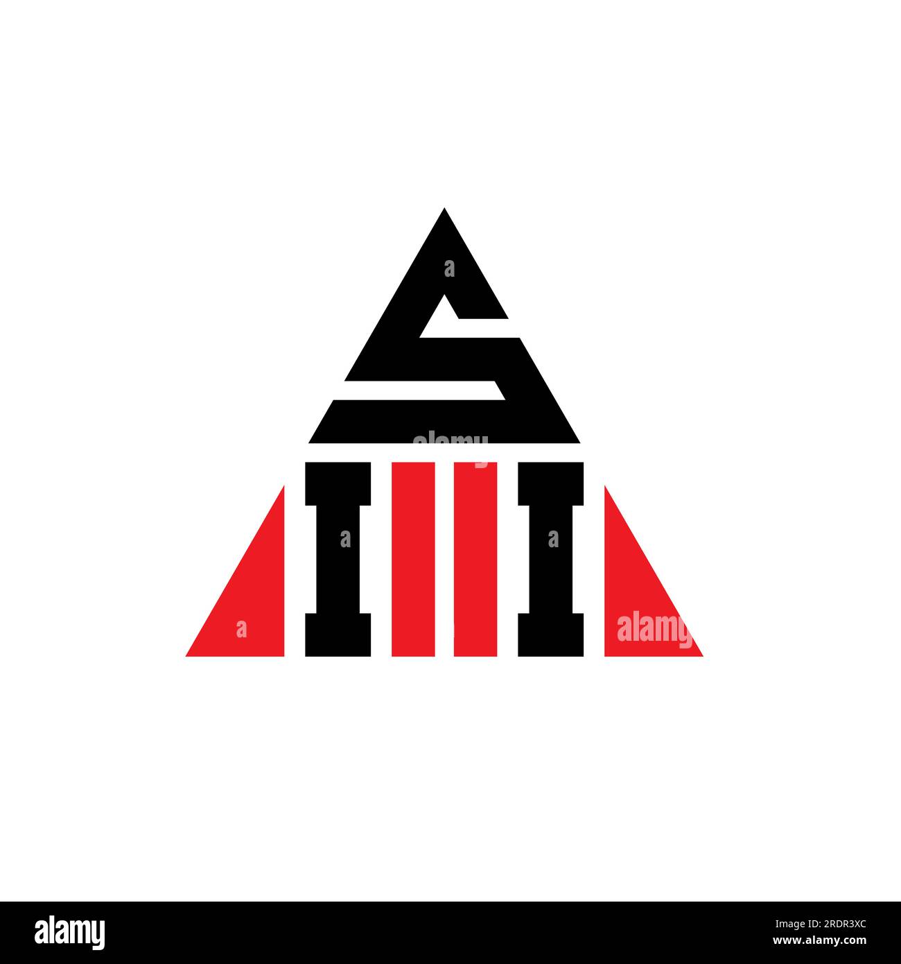 SII triangle letter logo design with triangle shape. SII triangle logo ...