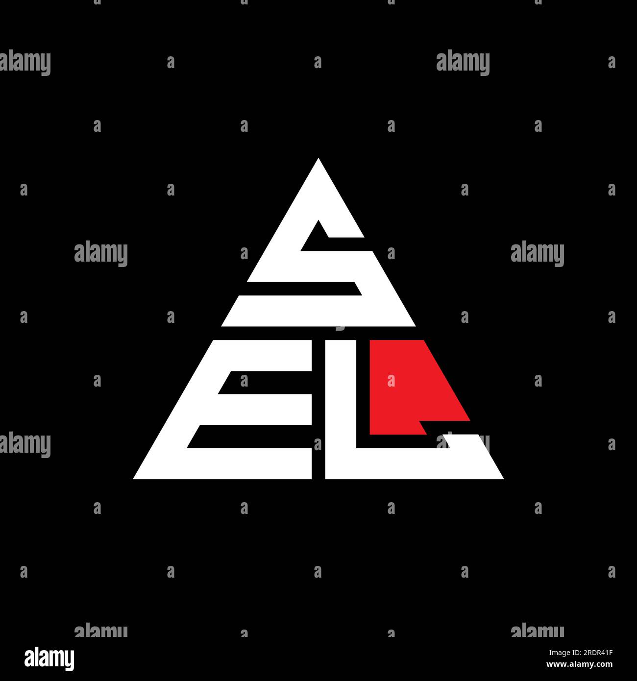 SEL triangle letter logo design with triangle shape. SEL triangle logo design monogram. SEL ...