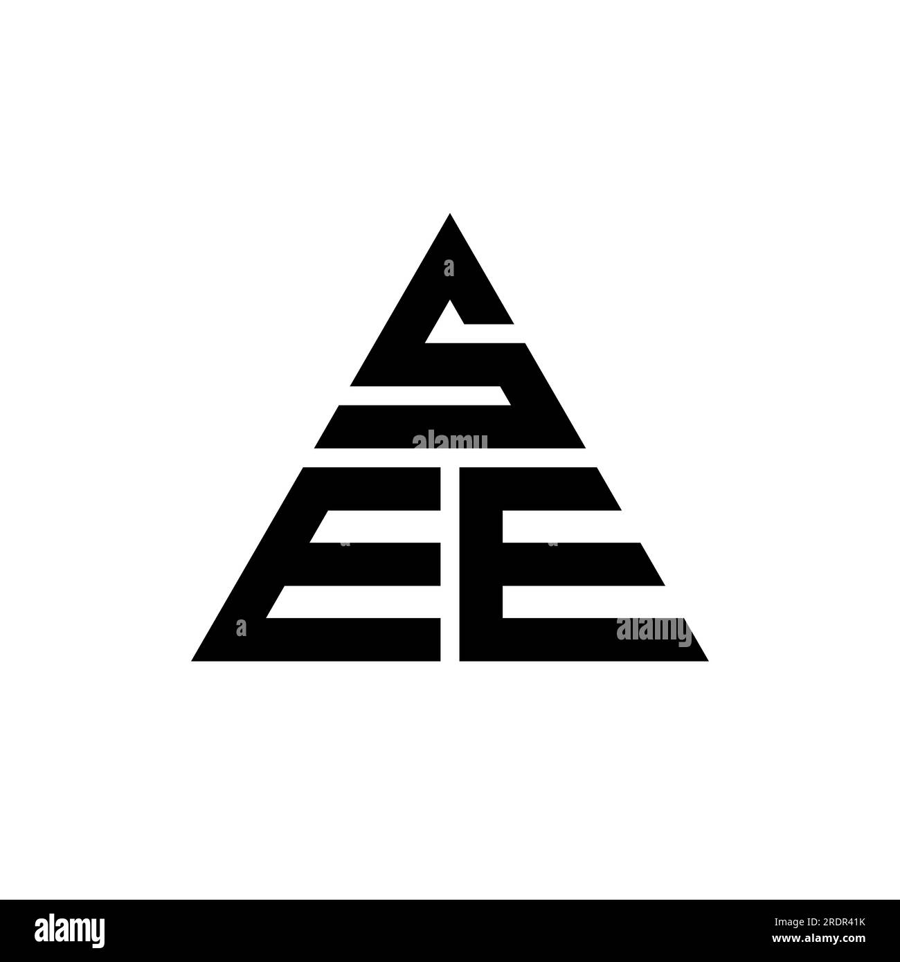 Black And White Triangle Logo