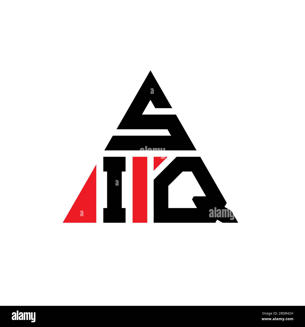 SIQ triangle letter logo design with triangle shape. SIQ triangle logo design monogram. SIQ ...