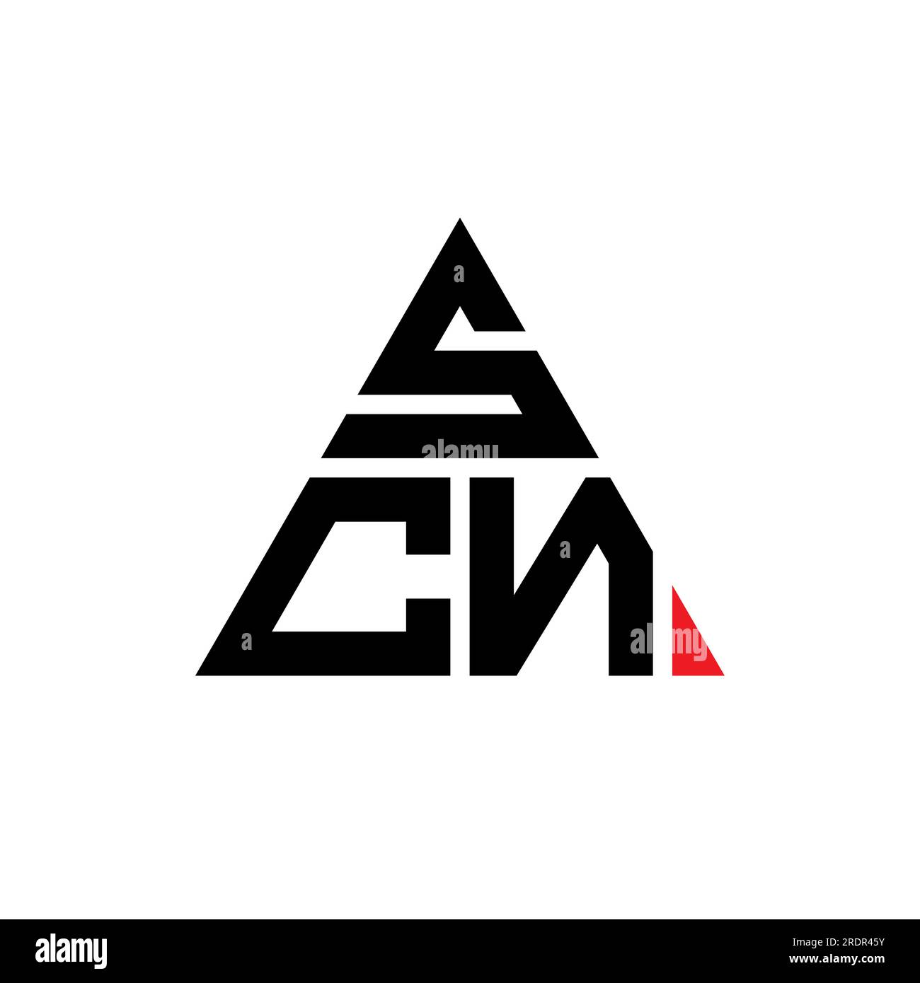 SCN triangle letter logo design with triangle shape. SCN triangle logo ...