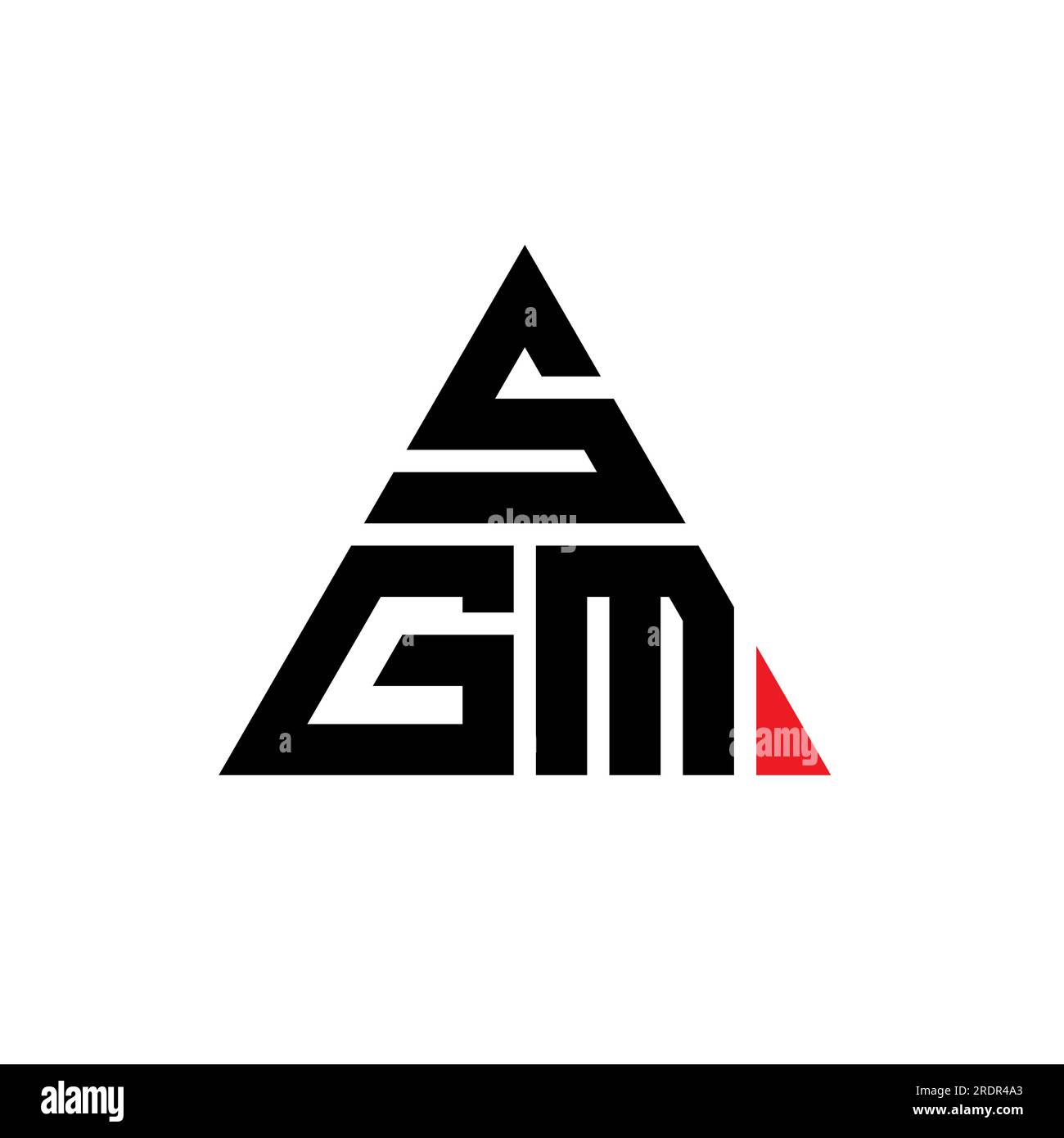 SGM triangle letter logo design with triangle shape. SGM triangle logo design monogram. SGM ...