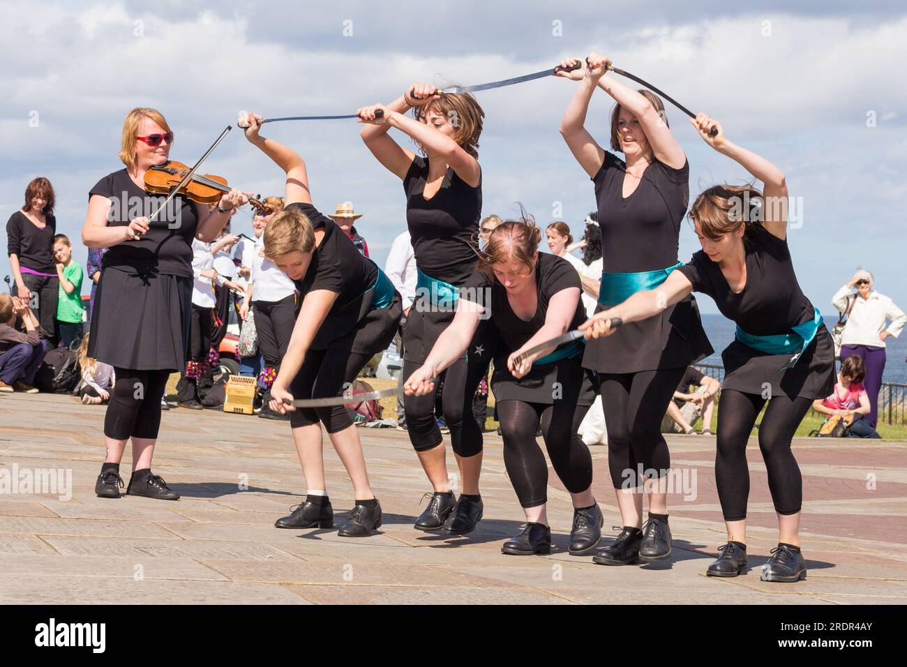 Star and Shadow traditional rapper sword dancing at the Whitby folk ...