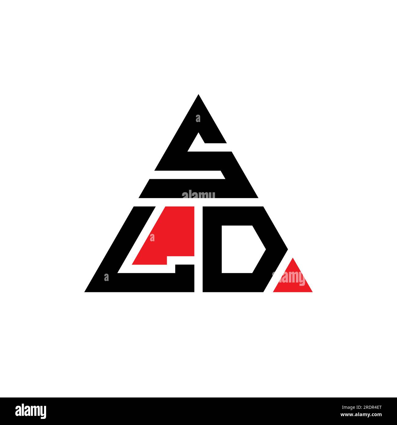 SLD triangle letter logo design with triangle shape. SLD triangle logo design monogram. SLD ...