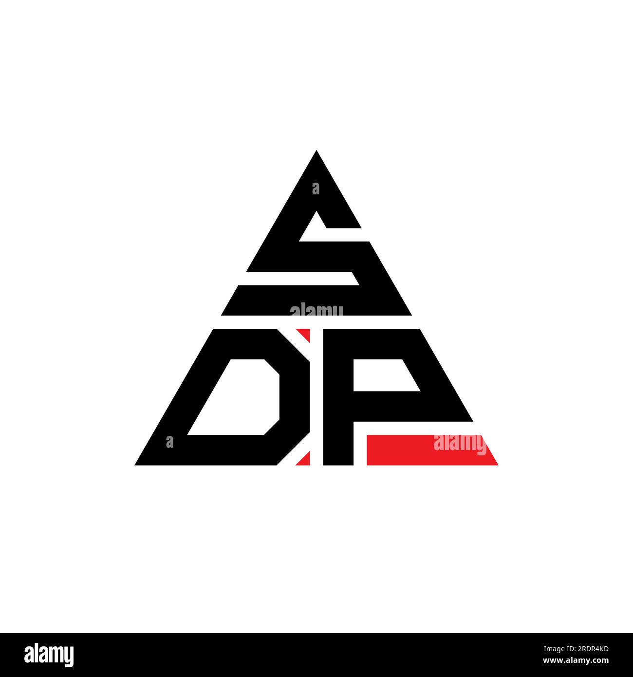 SDP triangle letter logo design with triangle shape. SDP triangle logo ...
