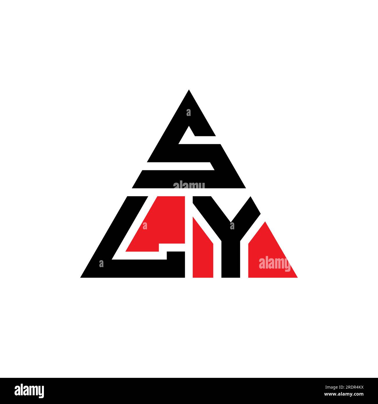SLY triangle letter logo design with triangle shape. SLY triangle logo ...