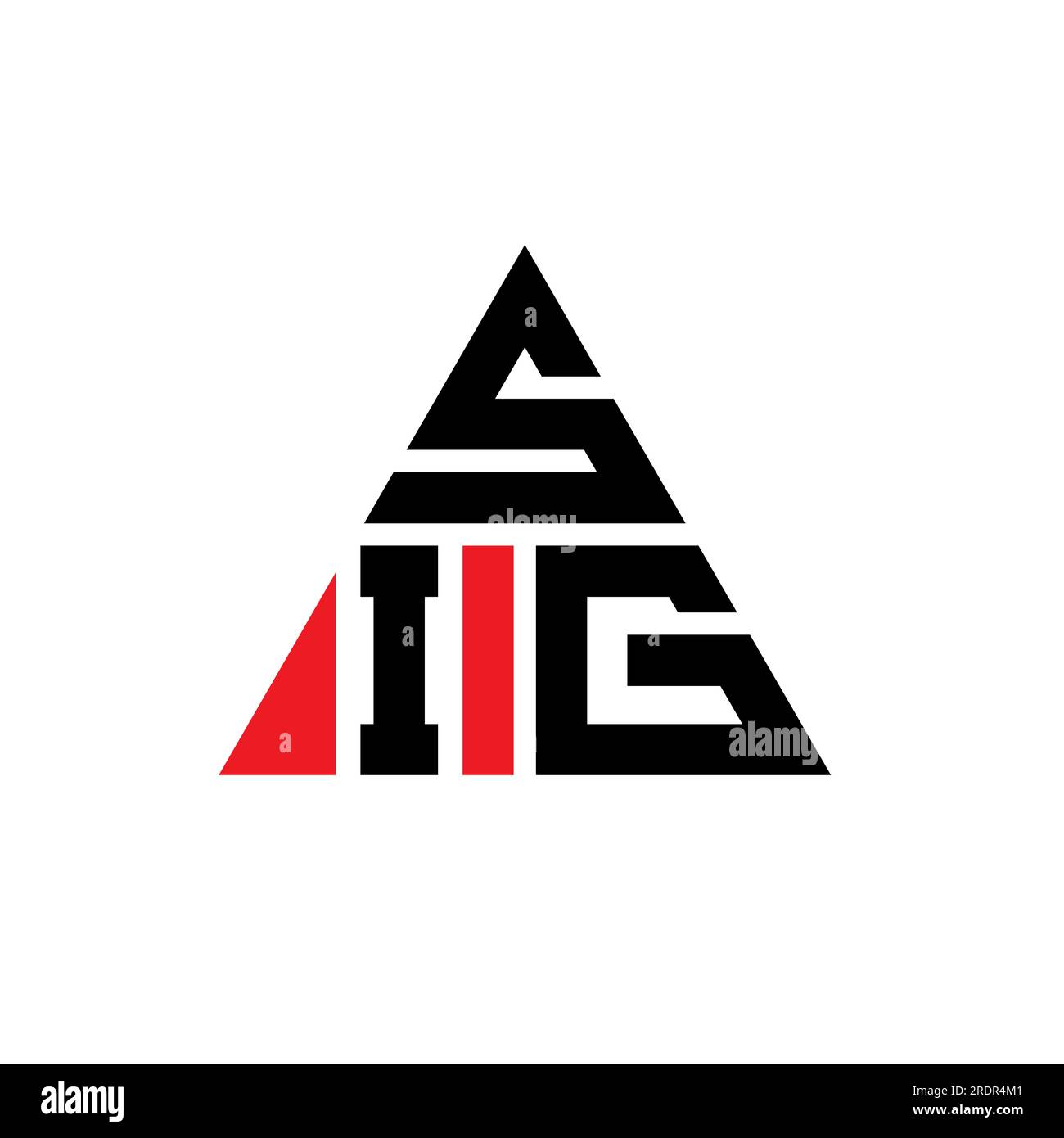 SIG triangle letter logo design with triangle shape. SIG triangle logo ...