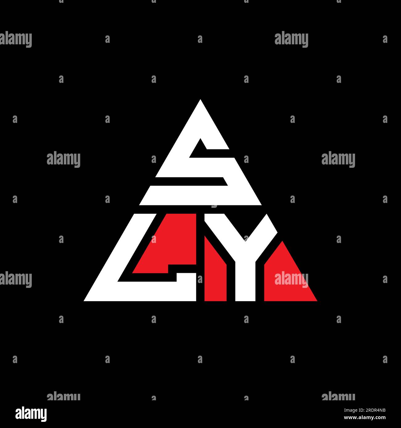 SLY triangle letter logo design with triangle shape. SLY triangle logo ...