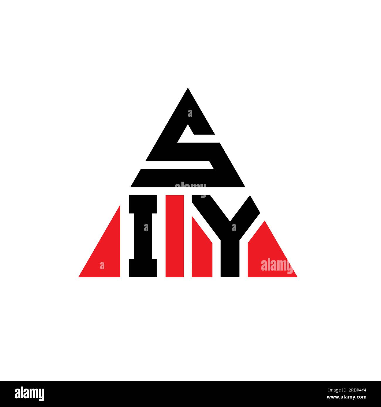 SIY triangle letter logo design with triangle shape. SIY triangle logo ...
