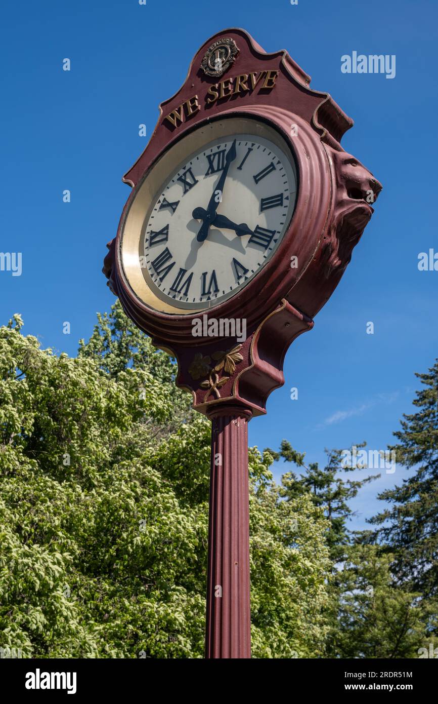 Old Clock, Queen Elizabeth Park Stock Photo - Alamy