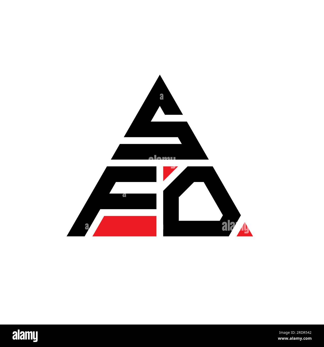 SFO triangle letter logo design with triangle shape. SFO triangle logo ...