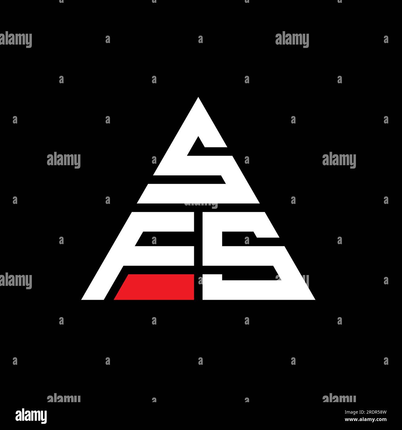 SFS triangle letter logo design with triangle shape. SFS triangle logo ...