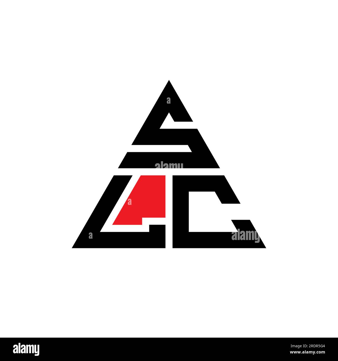 SLC triangle letter logo design with triangle shape. SLC triangle logo ...