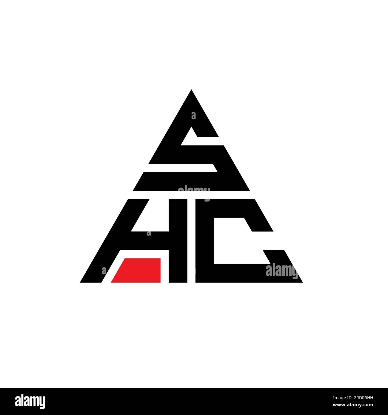 SHC triangle letter logo design with triangle shape. SHC triangle logo design monogram. SHC ...