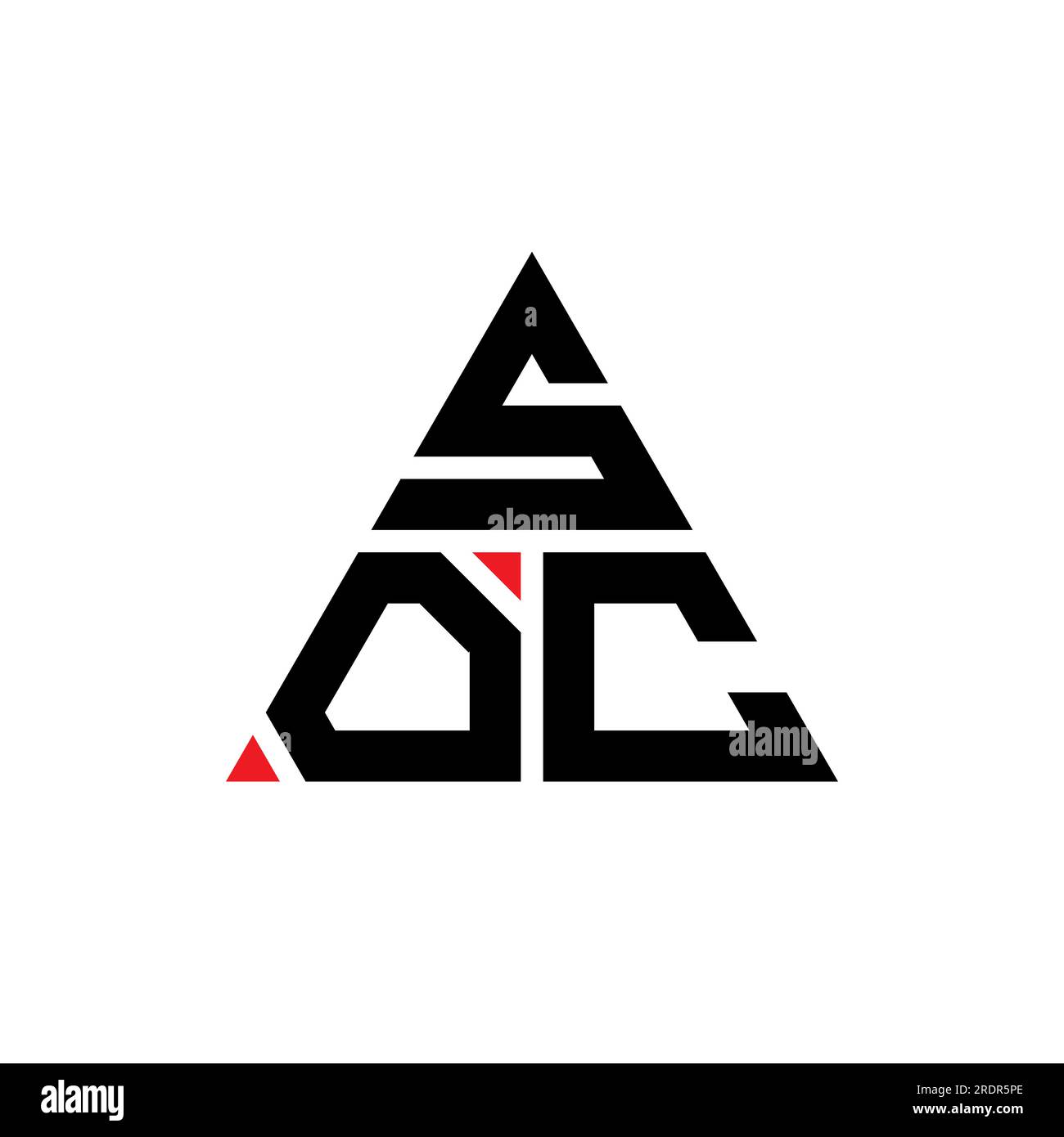 SOC triangle letter logo design with triangle shape. SOC triangle logo design monogram. SOC ...