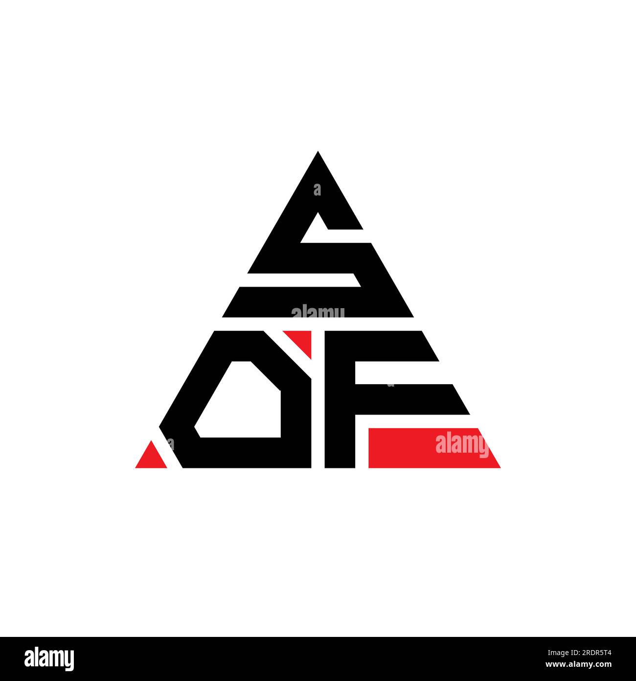 SOF triangle letter logo design with triangle shape. SOF triangle logo design monogram. SOF ...