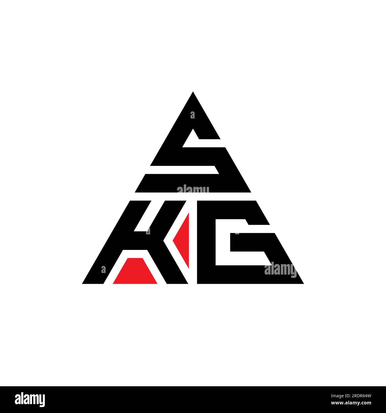 SKG triangle letter logo design with triangle shape. SKG triangle logo ...