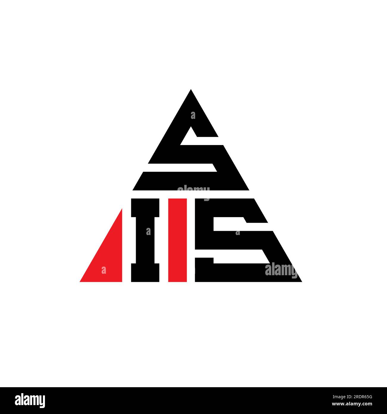 SIS triangle letter logo design with triangle shape. SIS triangle logo ...