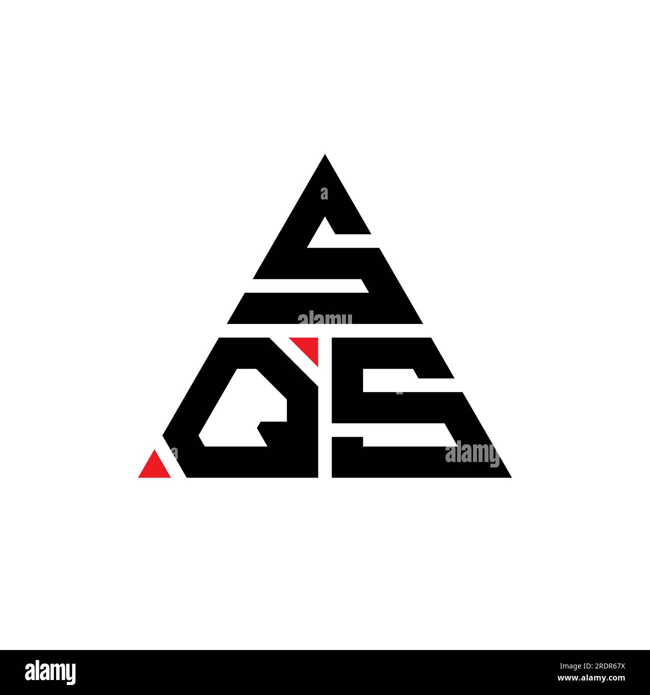 SQS triangle letter logo design with triangle shape. SQS triangle logo ...