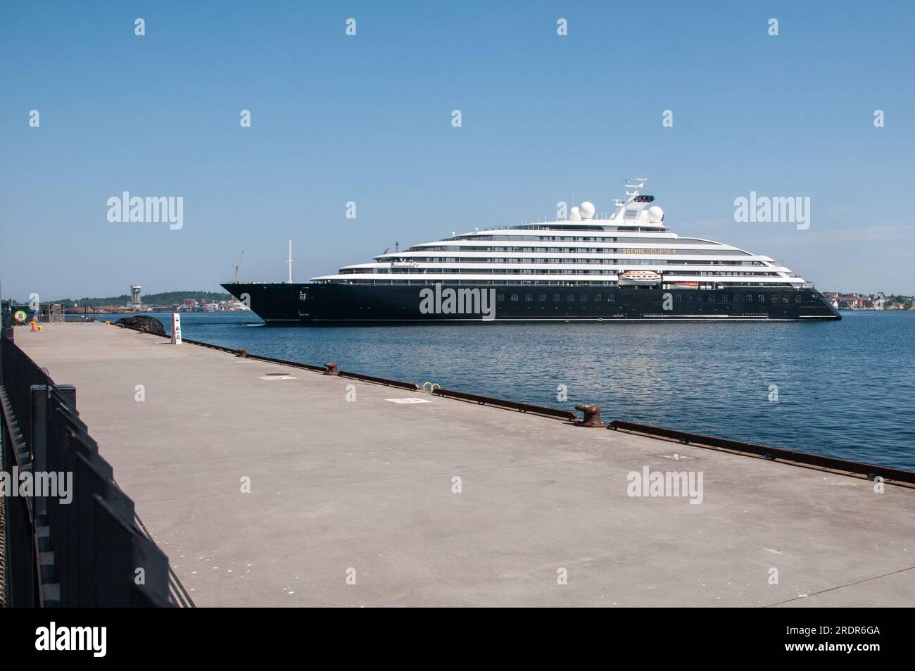 Around Stavanger - Scenic Eclipse 2 arriving in Stavanger Stock Photo ...