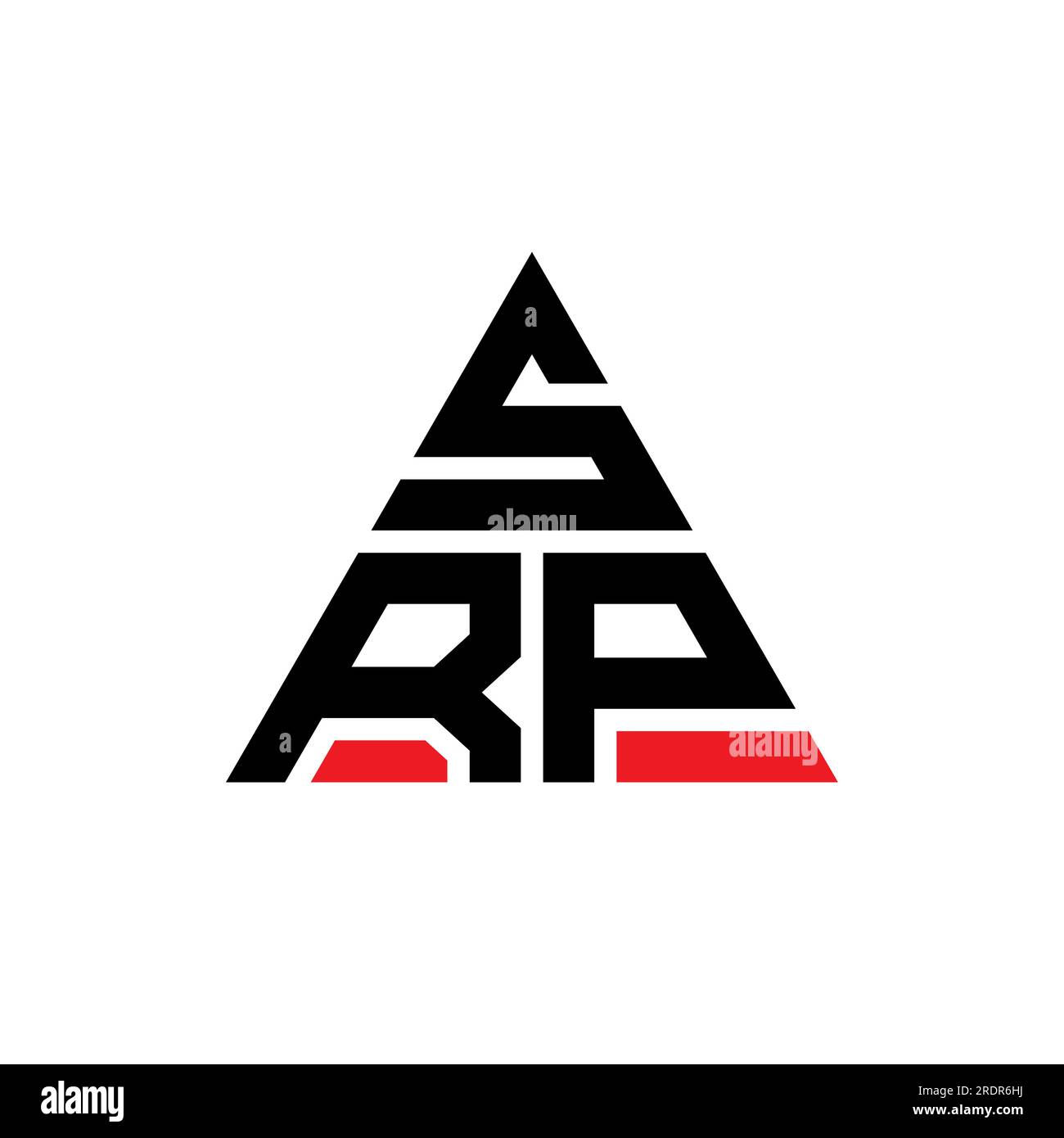 SRP triangle letter logo design with triangle shape. SRP triangle logo ...