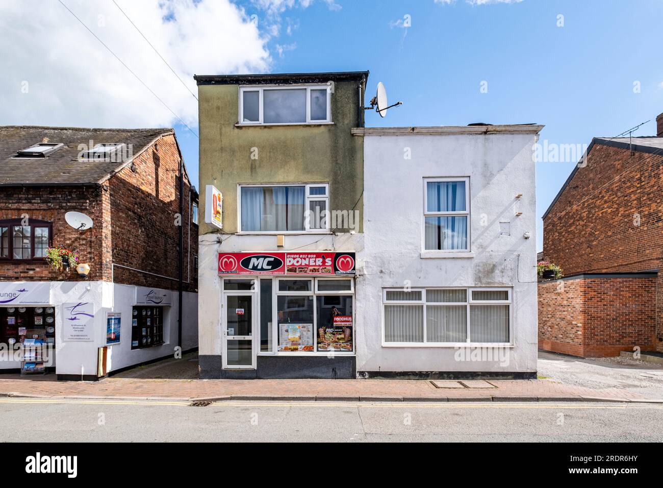 MC Doner's kebab takeaway with apartments in town centre of Middlewich ...