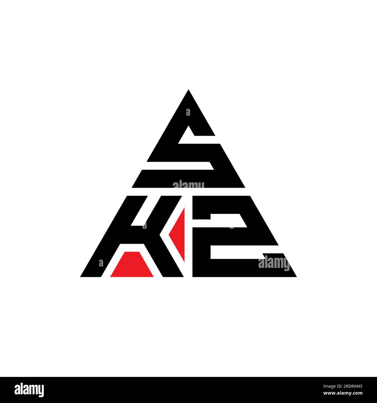 SKZ triangle letter logo design with triangle shape. SKZ triangle logo ...