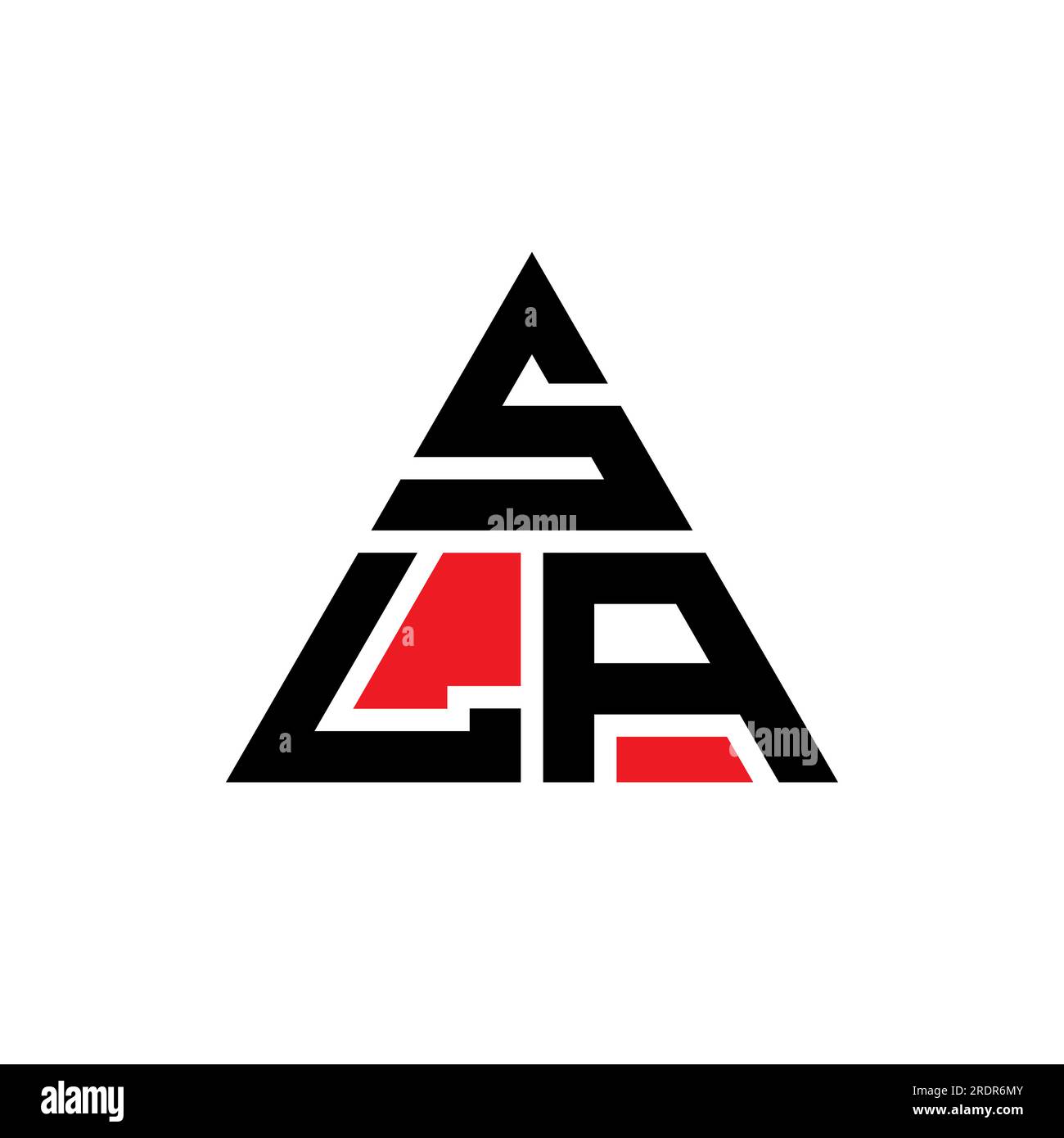 SLA triangle letter logo design with triangle shape. SLA triangle logo design monogram. SLA ...