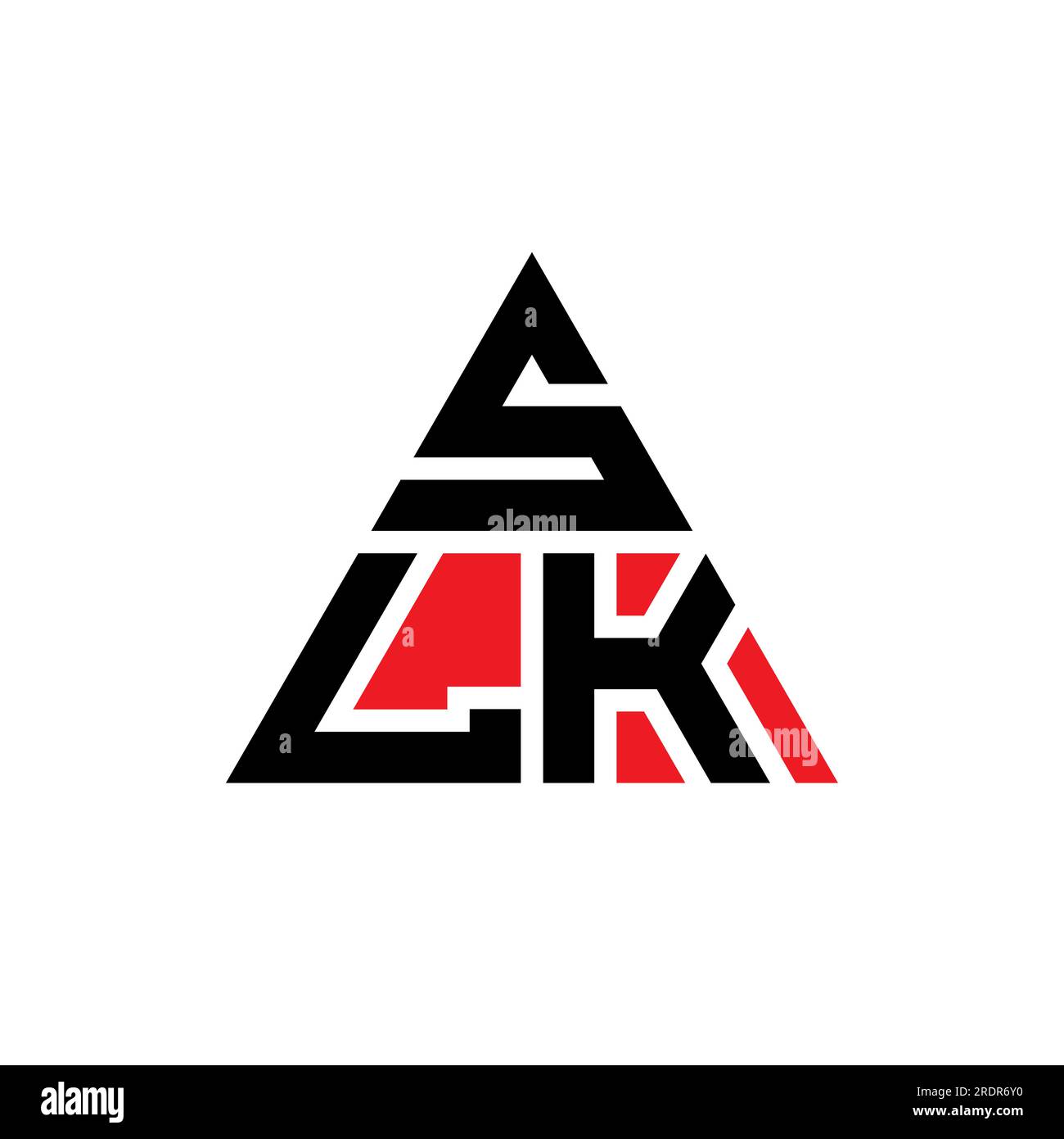 SLK triangle letter logo design with triangle shape. SLK triangle logo ...