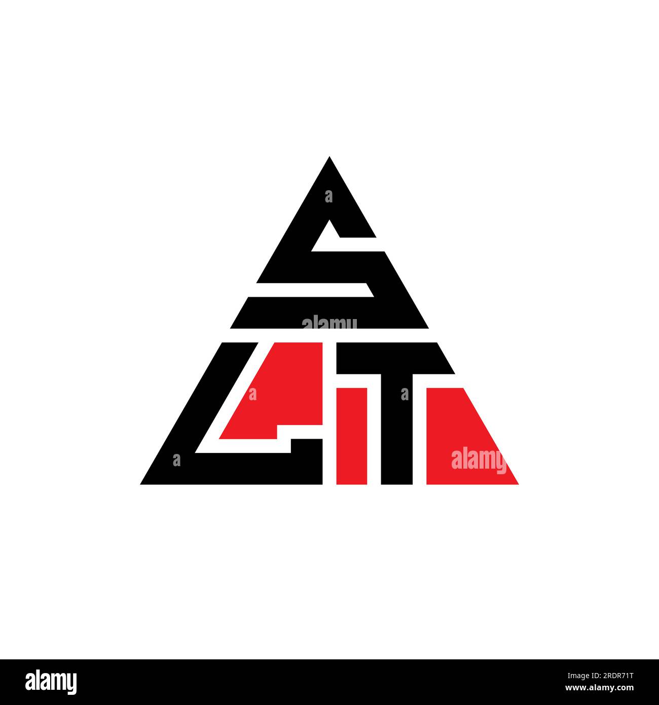 SLT triangle letter logo design with triangle shape. SLT triangle logo design monogram. SLT ...