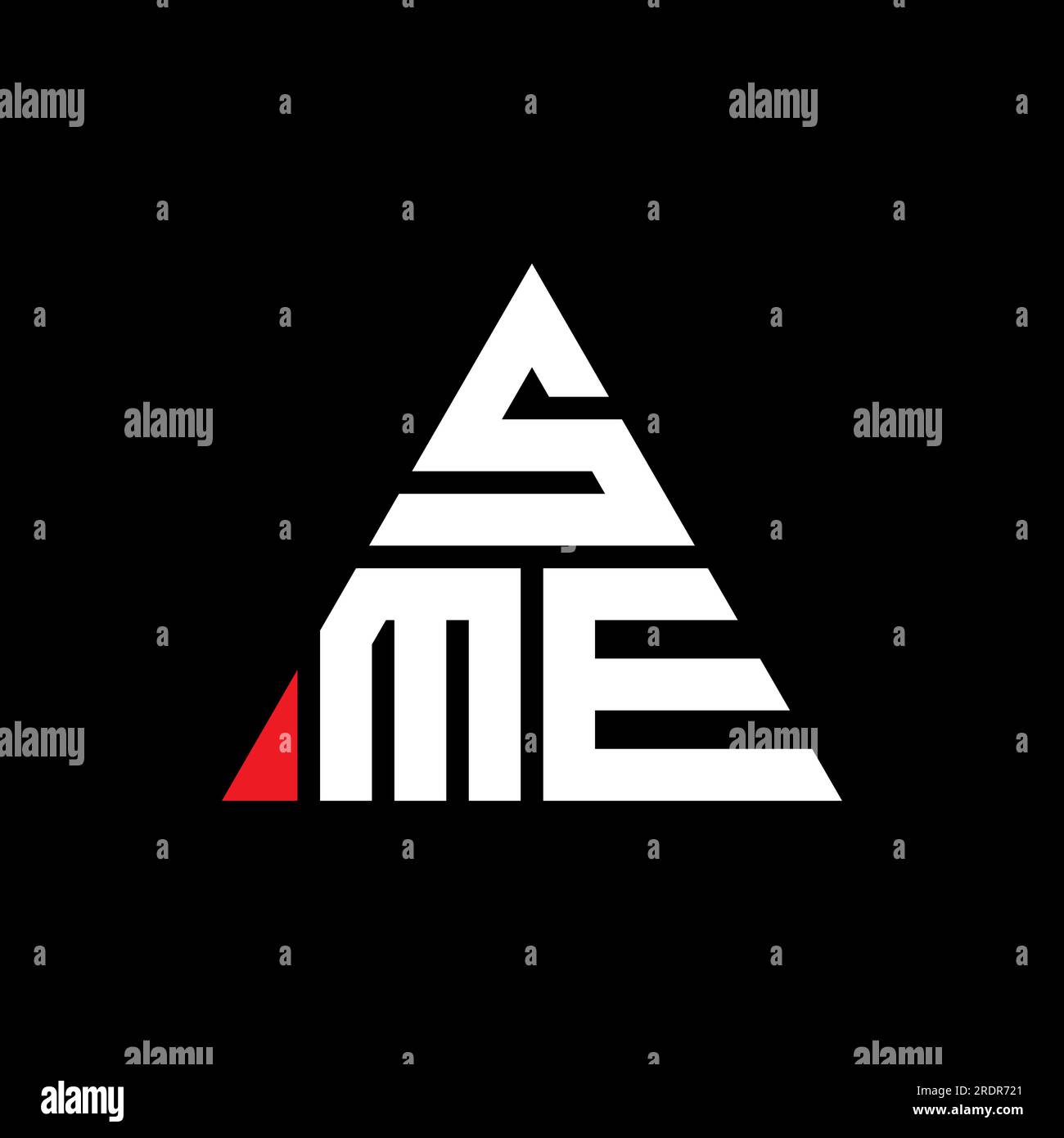 SME triangle letter logo design with triangle shape. SME triangle logo design monogram. SME ...