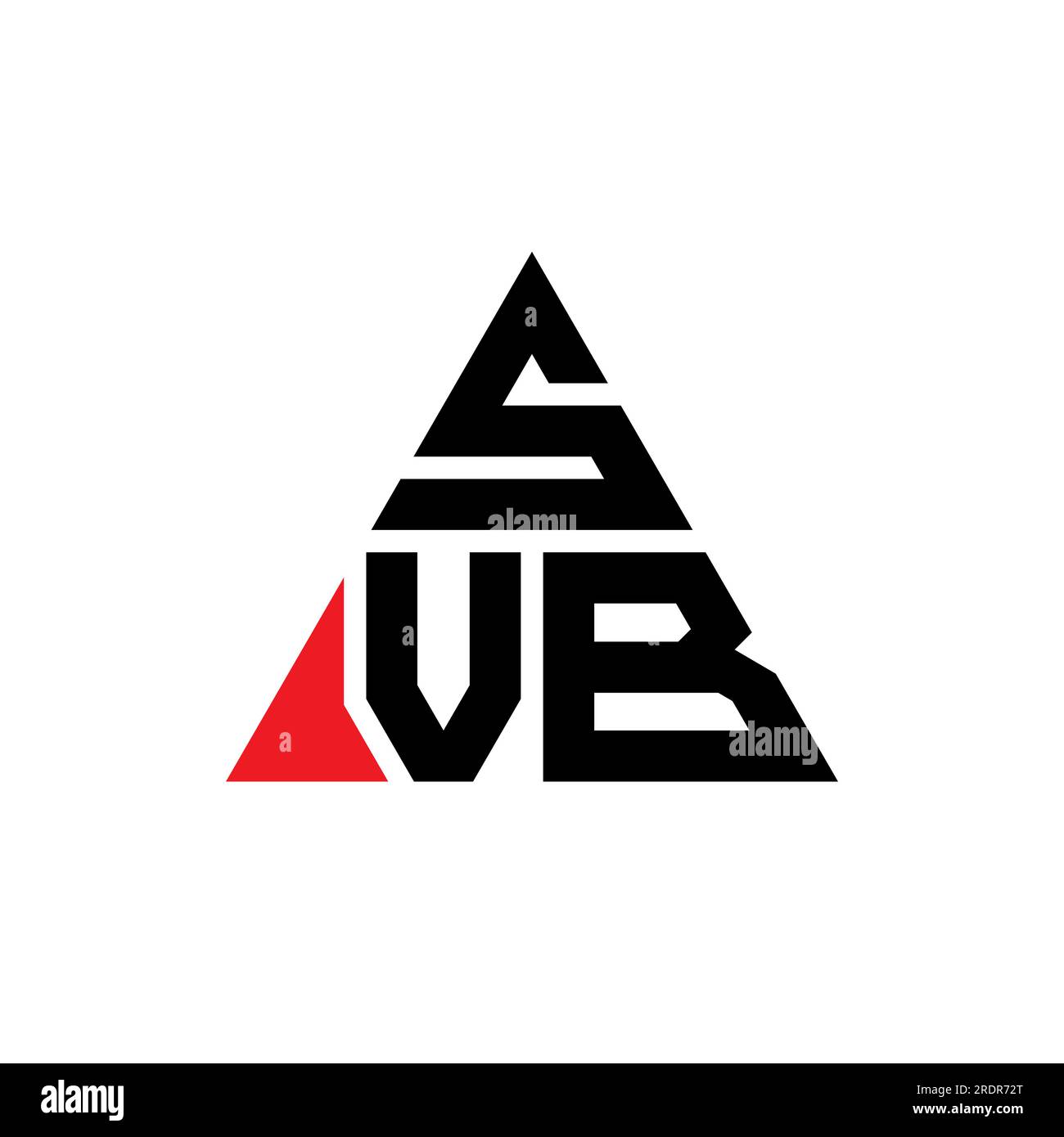 SVB triangle letter logo design with triangle shape. SVB triangle logo ...