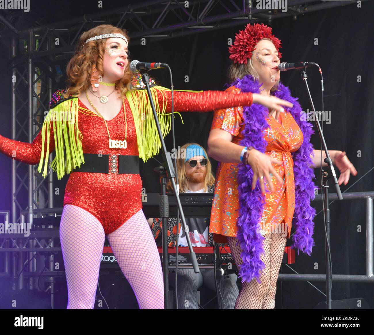 Doreen Doreen in performance at the Bristol Harbor Festival, Queen Square, Bristol, England. 16 ...