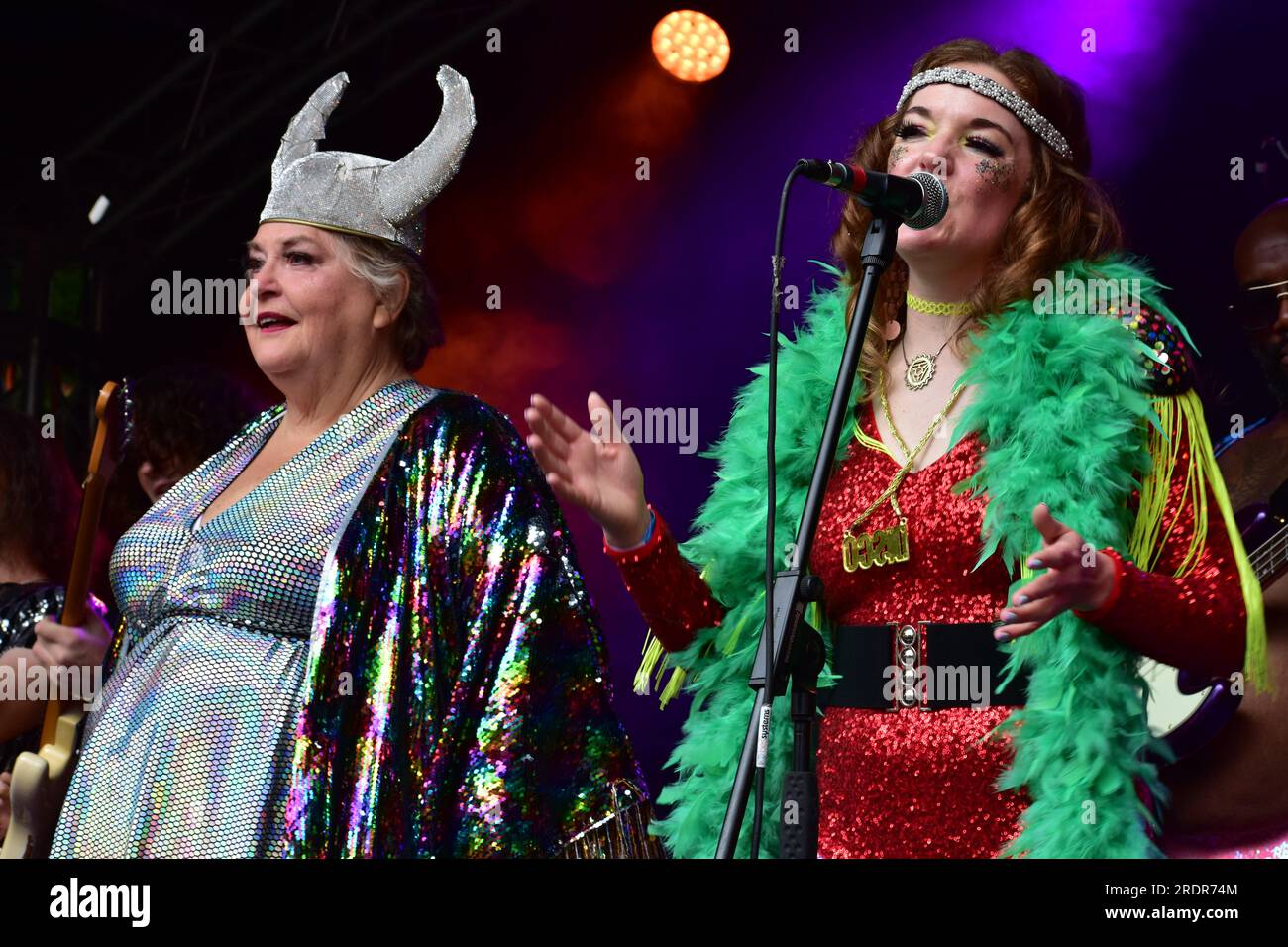 Doreen Doreen in performance at the Bristol Harbor Festival, Queen Square, Bristol, England. 16 ...