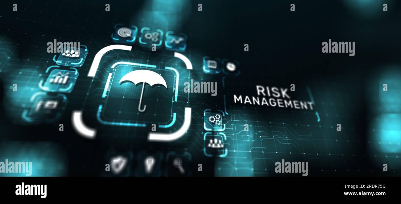 Risk management forecasting evaluation financial business concept on ...