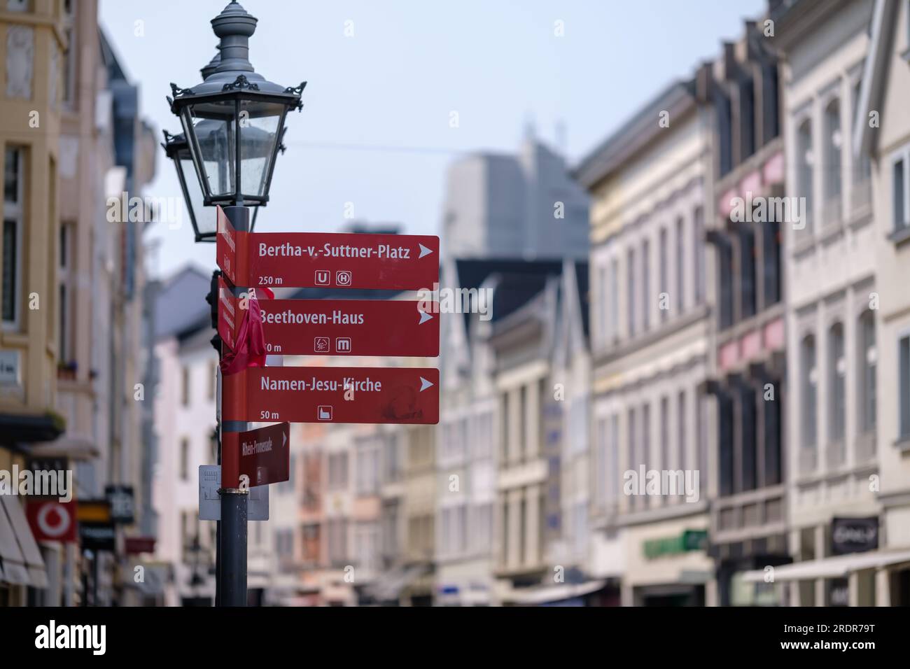 Bonn, Germany - May 22, 2023 : View of various directional signs for ...