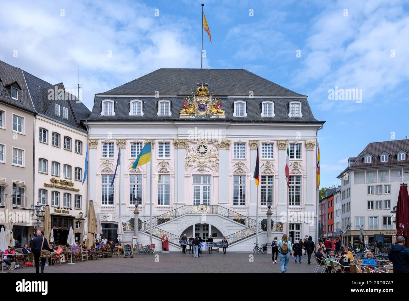 Bonn, Germany - May 19, 2023 : View of the beautiful city hall of Bonn ...