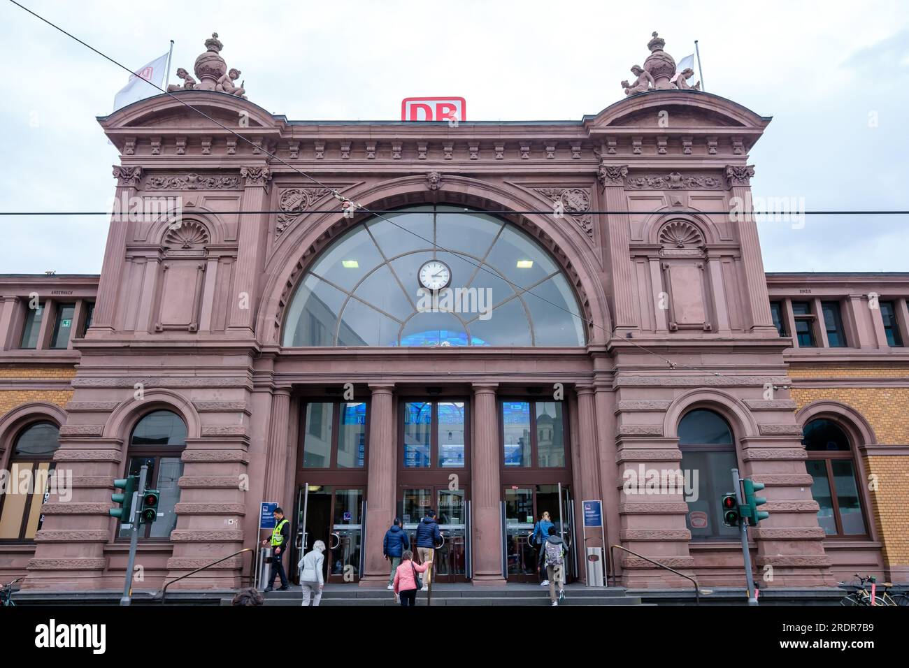 Bonn, Germany - May 22, 2023 : Panoramic view of the central rail ...