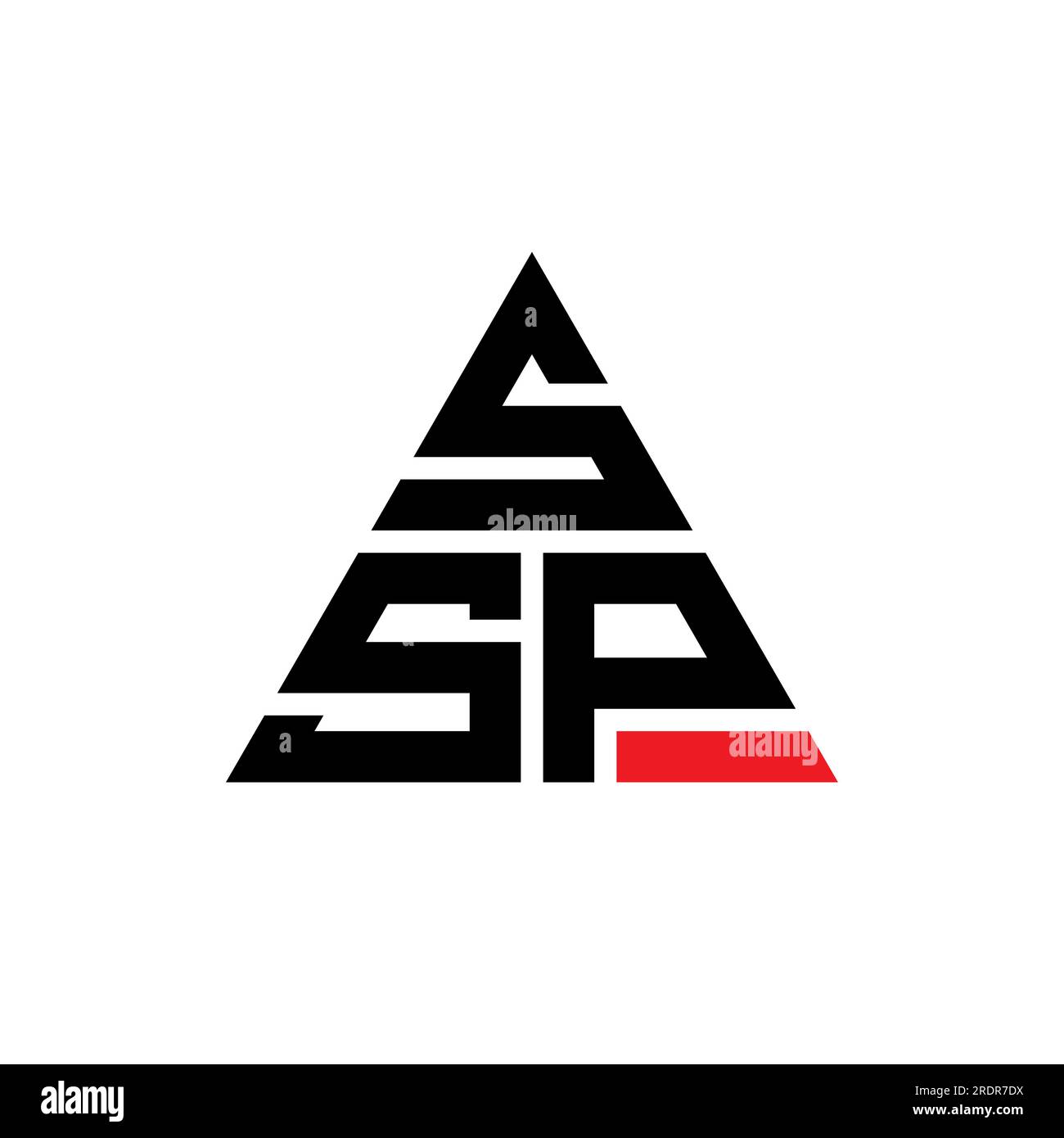 SSP triangle letter logo design with triangle shape. SSP triangle logo ...