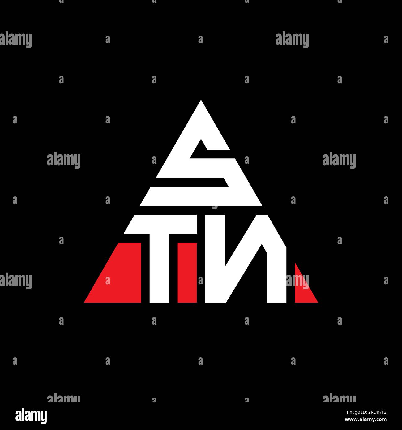 STN triangle letter logo design with triangle shape. STN triangle logo ...